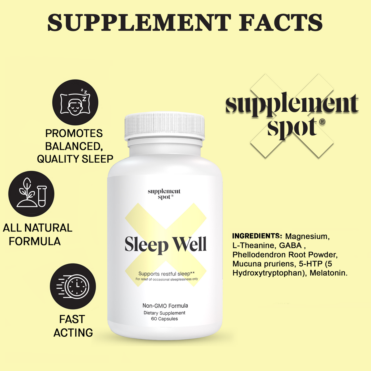 Sleep Well: Natural Sleep Support – Supplement Spot