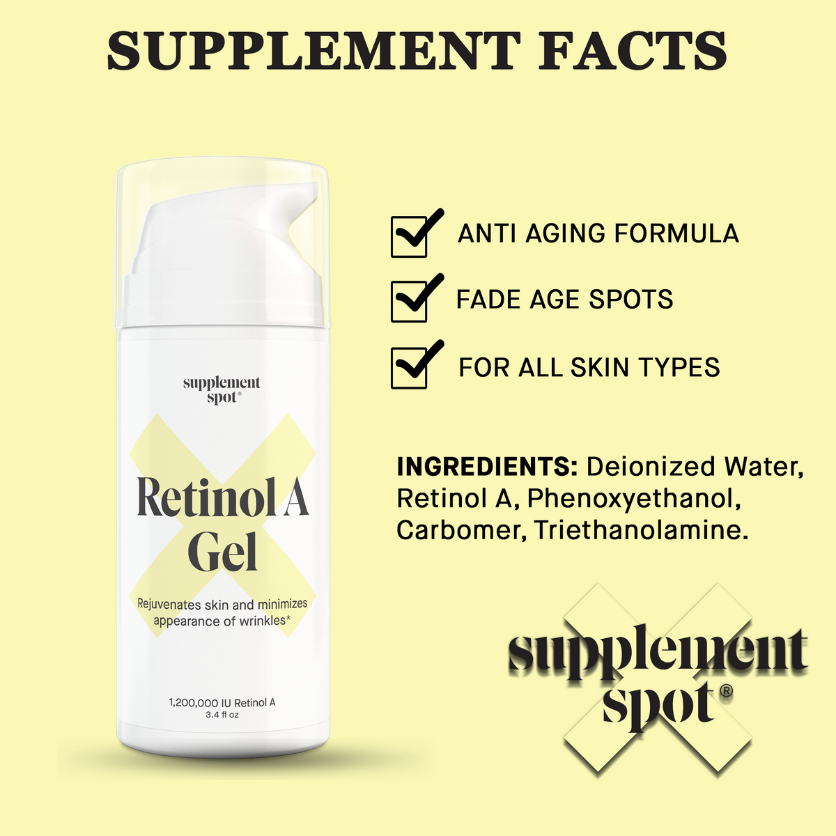 Retinol-A Gel: Boosts Collagen Production – Supplement Spot